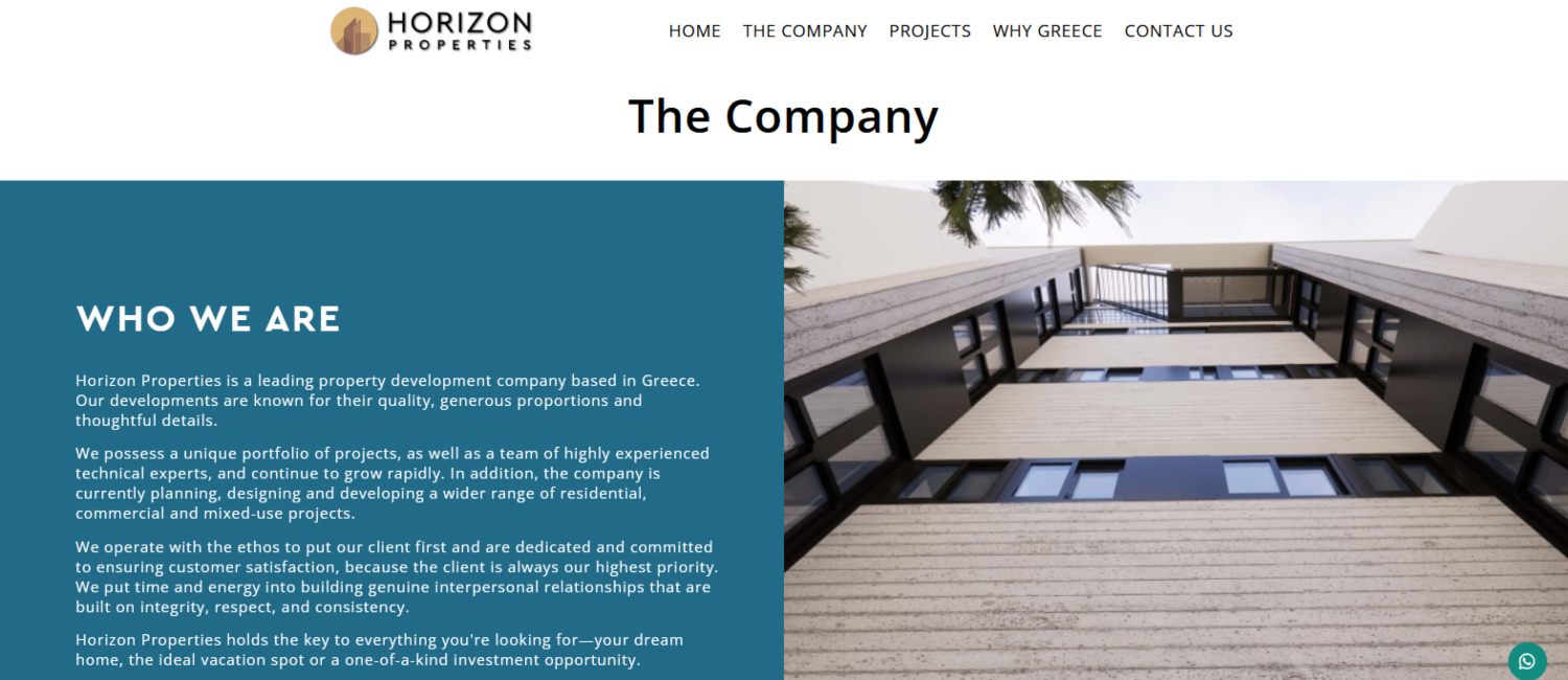 IDEASEVEN DIGITAL - Horizon Properties Website